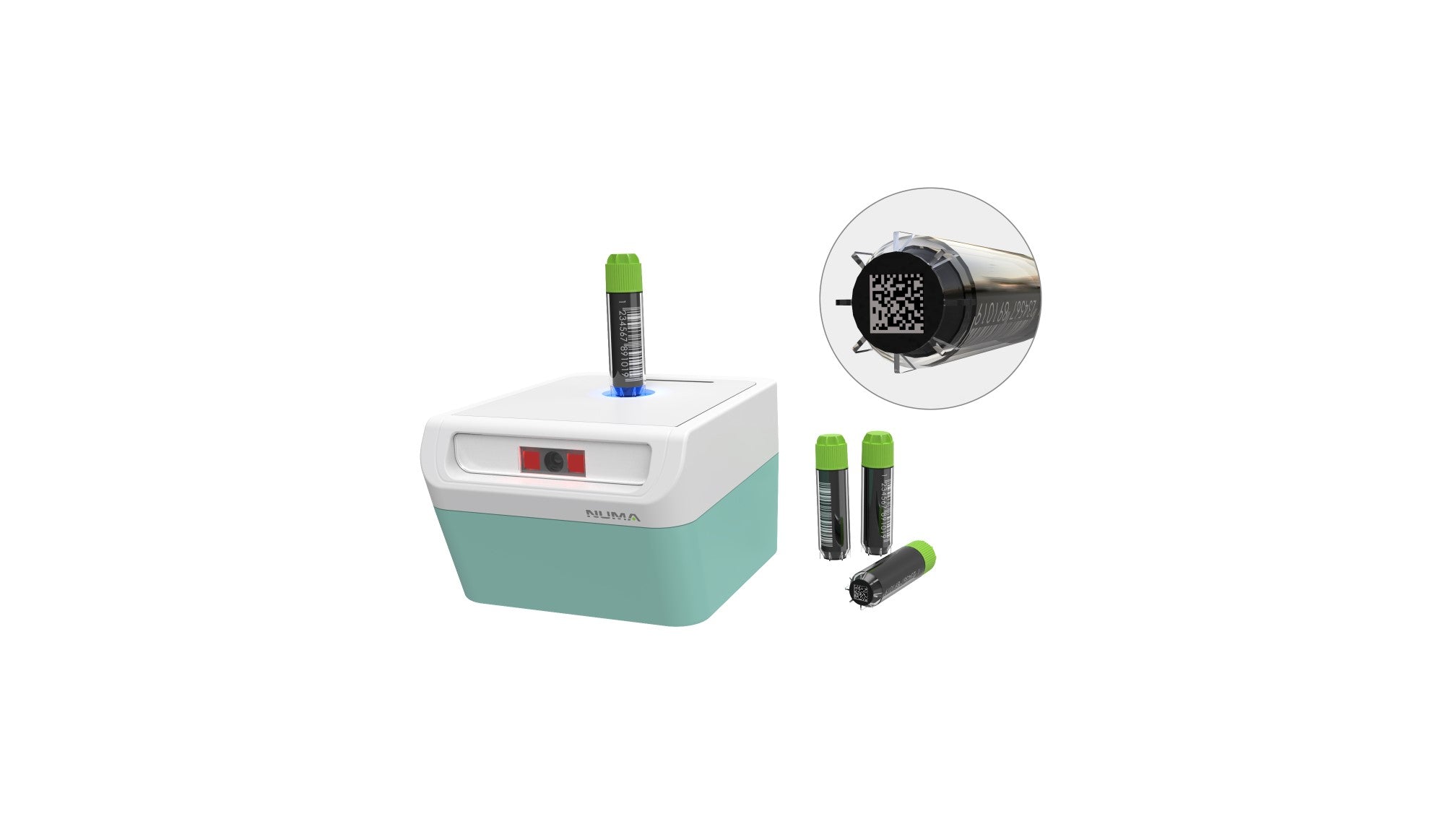 Accurate and fast barcode scanning with NUMA Single Tube Reader | NUMA Scanner